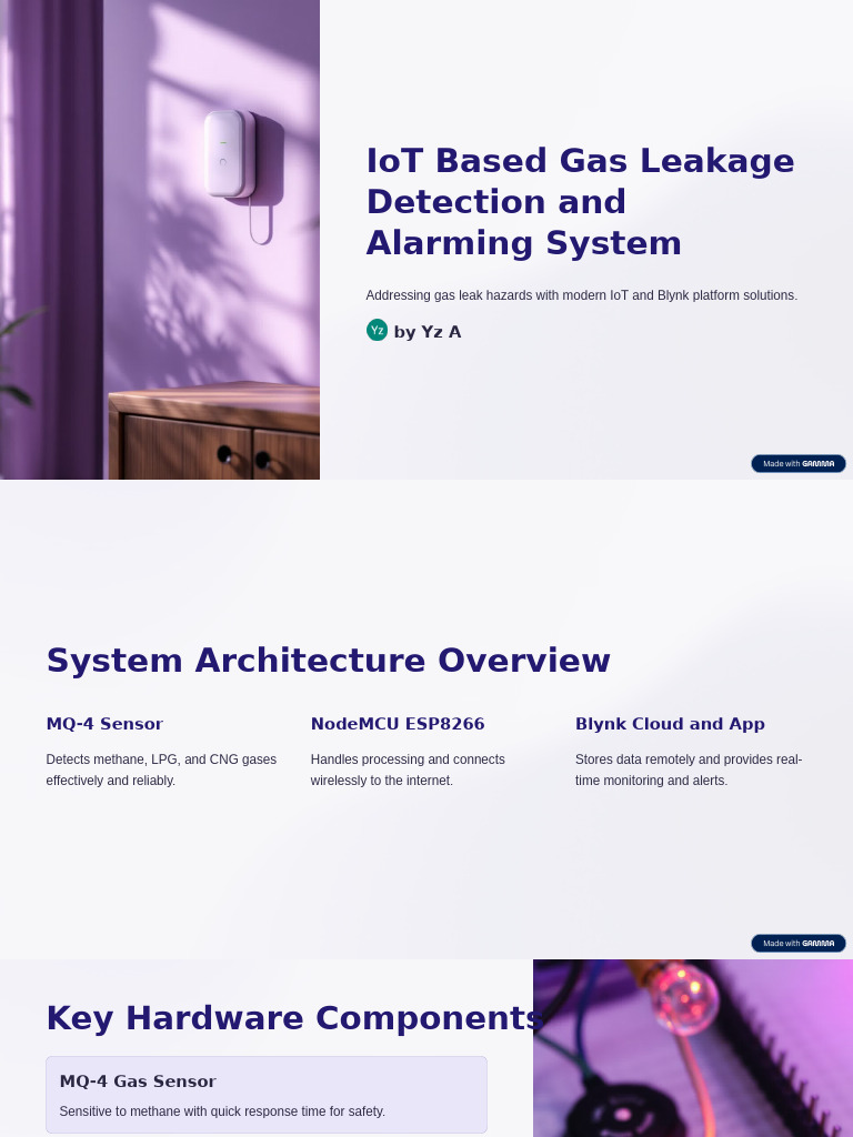IoT Based Gas Leakage Detection and Alarming System | PDF | Internet Of Things | Sensor