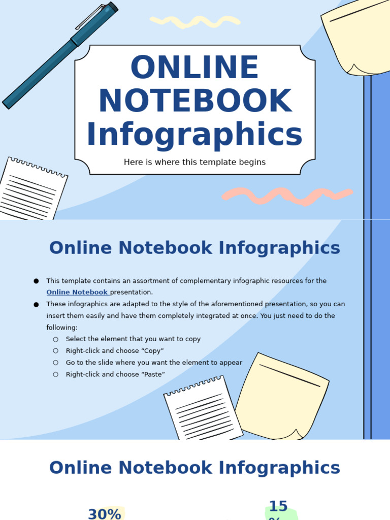 Online Notebook Infographics by Slidesgo | PDF | Planets | Saturn