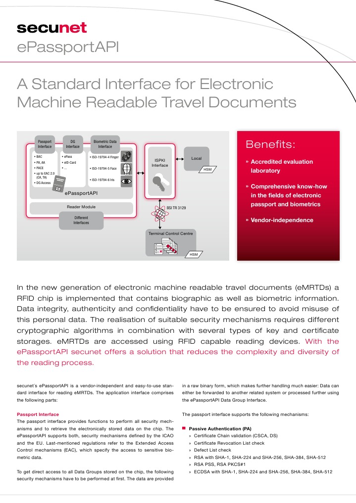 ePassport API | Application Programming Interface | Authentication