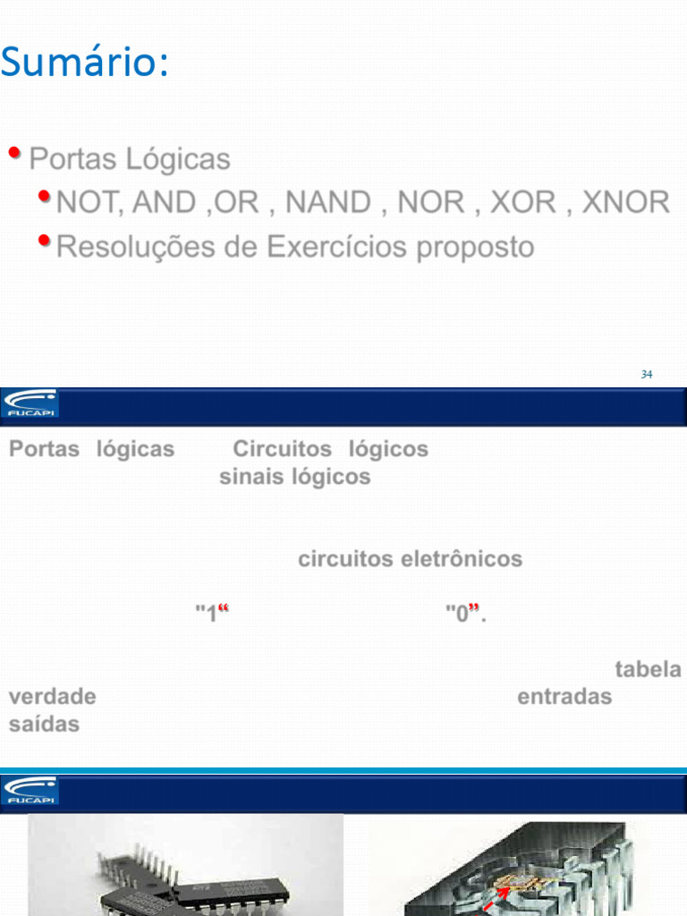 Portas Lógicas e Circuitos Digitais | PDF | Circuitos eletrônicos ...