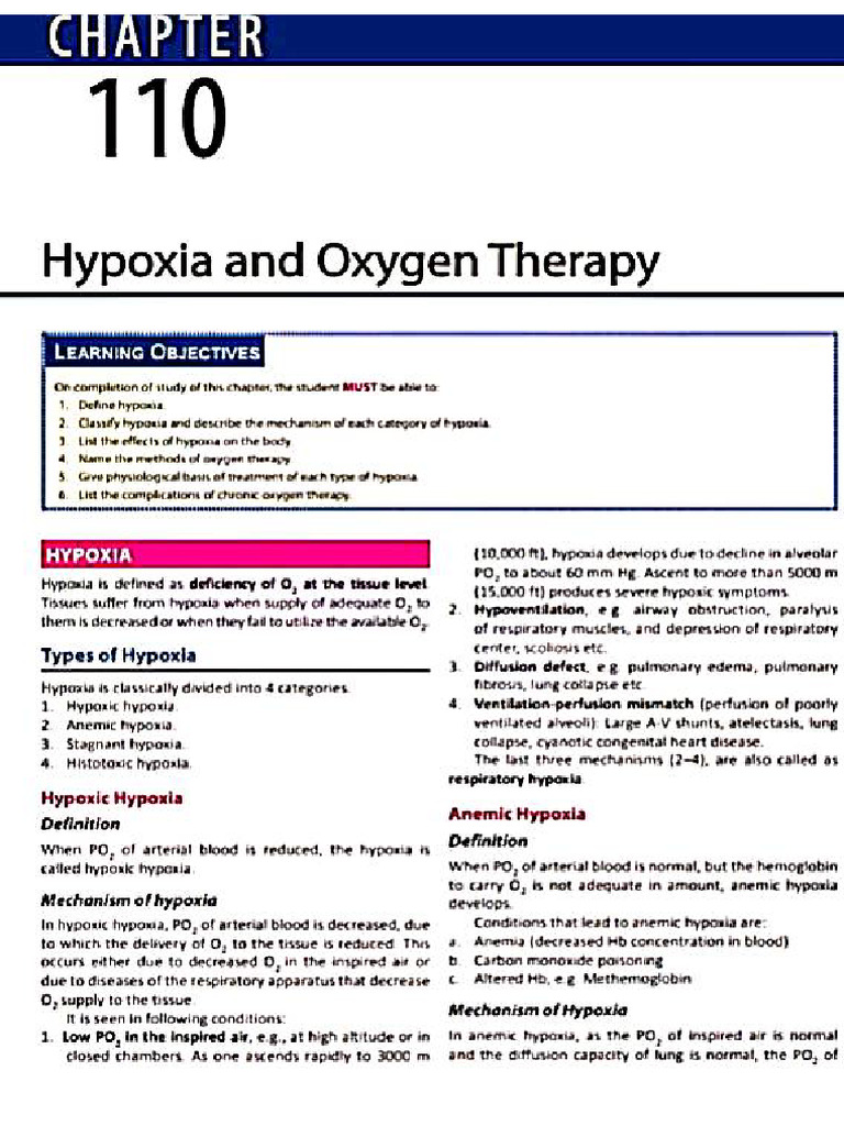 Hypoxia | PDF
