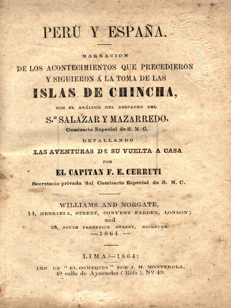 La Toma de Las Islas de Chincha | PDF