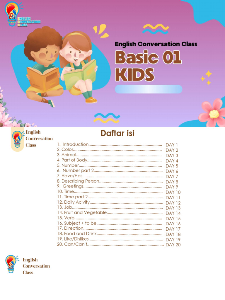 Modul Basic 1 (Kids) | PDF | Desserts | Foods