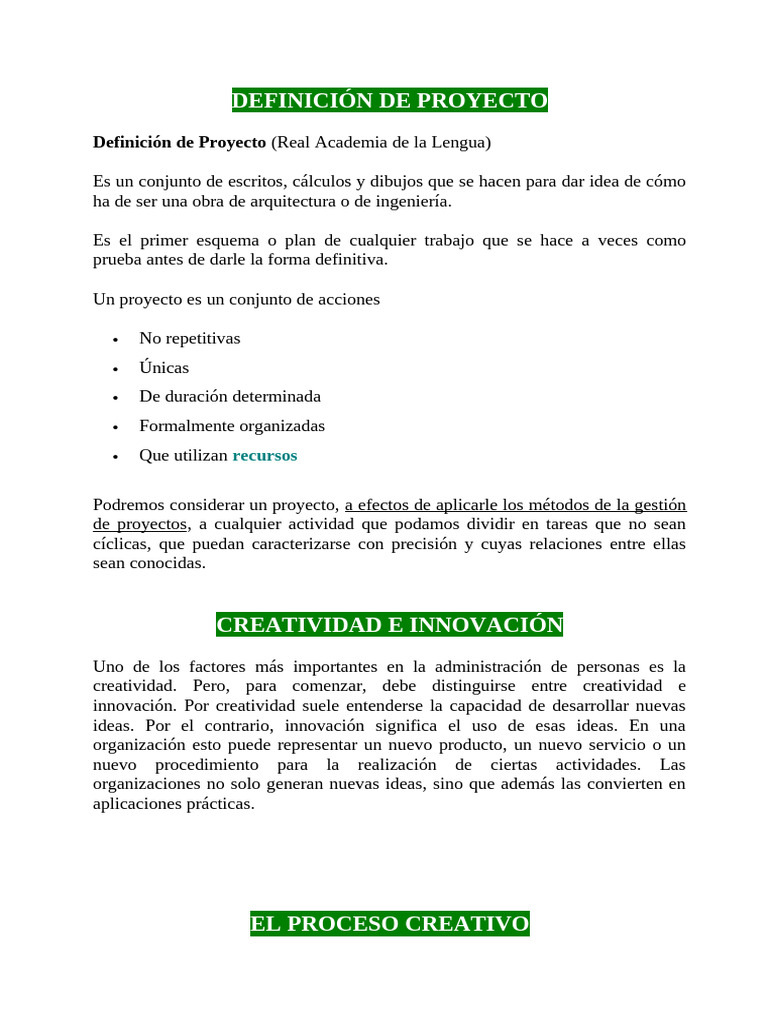 El Proceso Creativo | PDF | Creatividad | Intuición