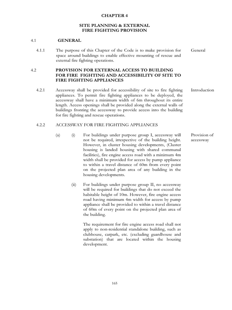 Fire Code 2007: External Access Provisions | PDF
