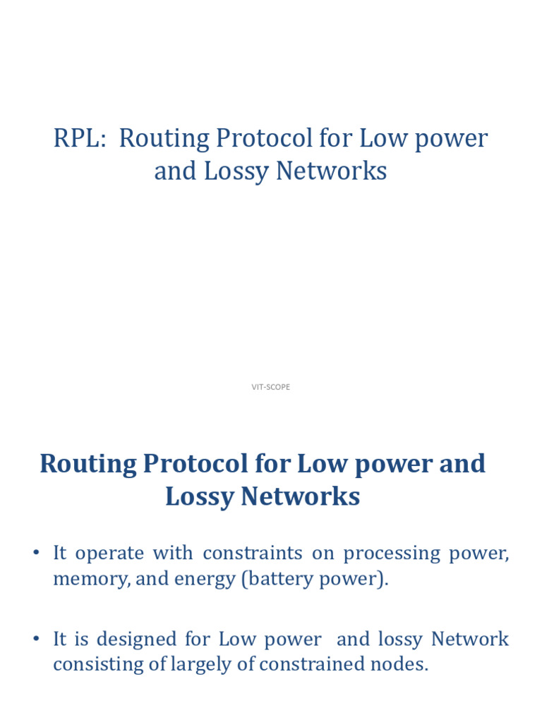 9-IoT Protocols (IPv6, 6LoWPAN, RPL, CoAP)-MQTT-10-01-2025 | PDF | Routing | Computer Network