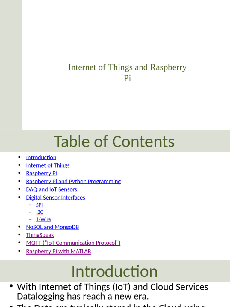 Internet Of Things And Raspberry Pi Pdf Mongo Db Raspberry Pi