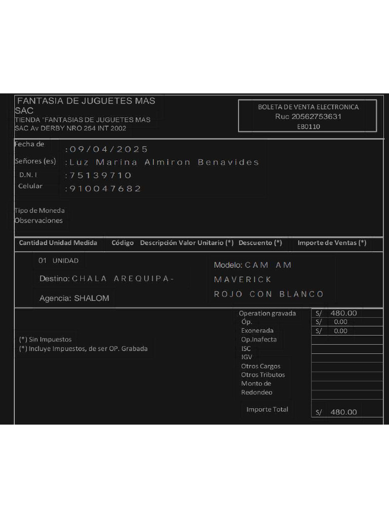 Boleta Electronica | PDF