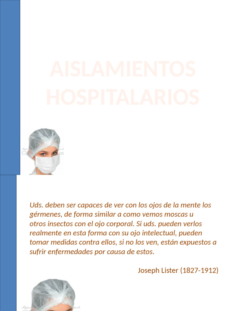 Aislamientos Hospitalarios PSF | PDF | Infección | Lavado de manos