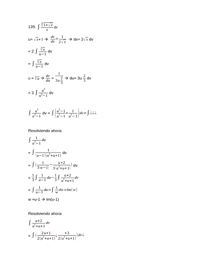 Advanced Integral Calculations and Solutions | PDF