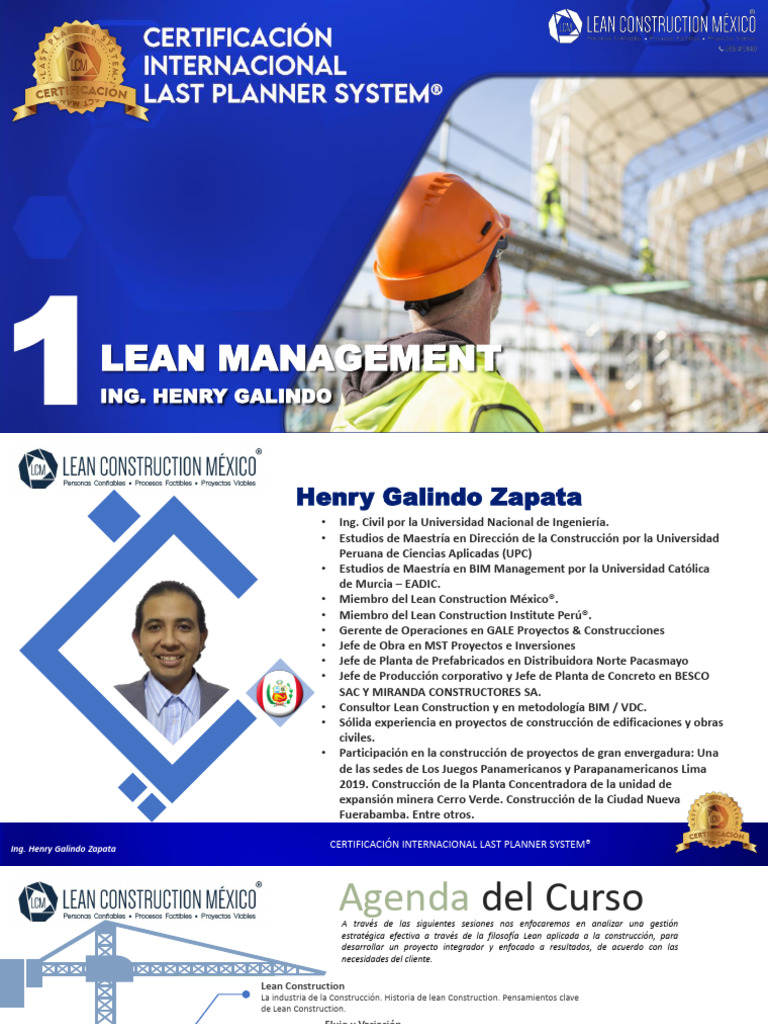 Lean Construction y Gestión Visual en Obras | PDF | Lean Manufacturing ...