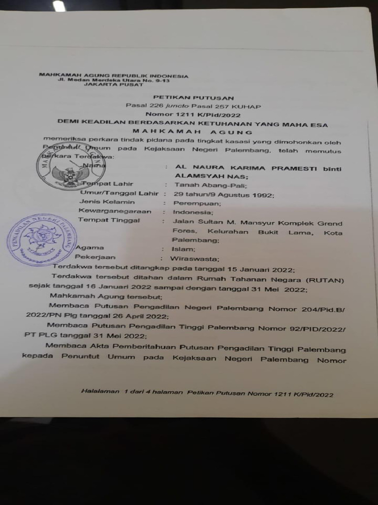 Petikan Putusan | PDF