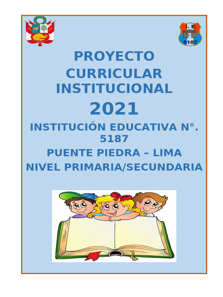 Proyecto Curricular Institucional 2021 Actualizado | PDF | Aprendizaje ...