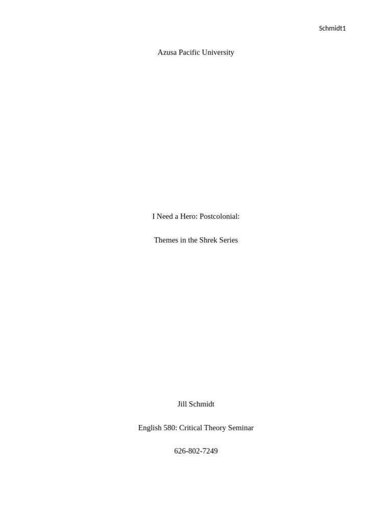 Shrek 2 Paper To Submit For Paper Awards | PDF