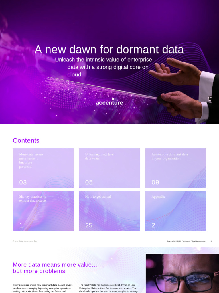 Accenture Cloud Data Value A New Dawn For Dormant Data VF | PDF | Cloud Computing | Artificial ...