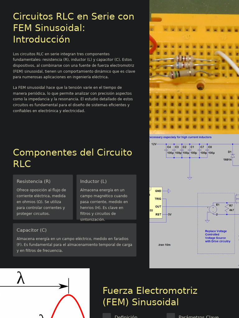 Circuitos-RLC | PDF | Red eléctrica | Resonancia