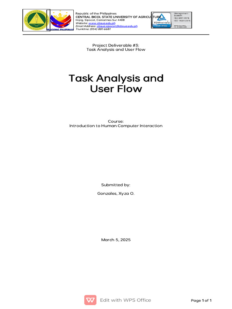 PD3-Task_Analysis_and_User_Flow | PDF | Icon (Computing) | Usability