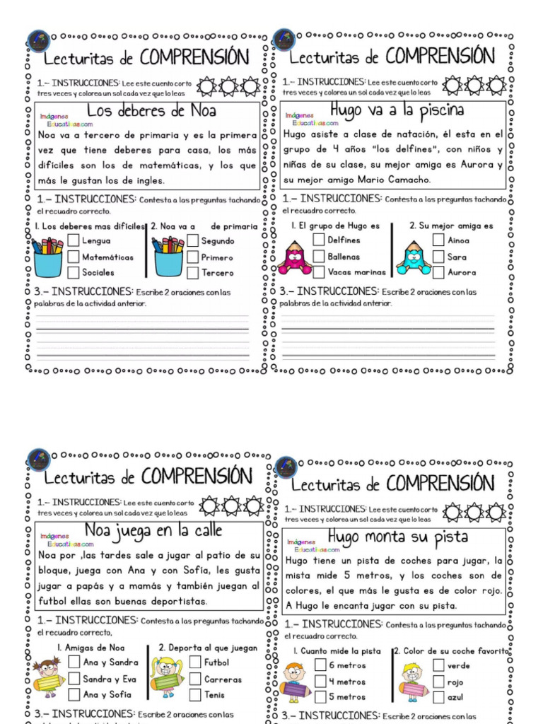 Lecturitas de Comprensión-1 | PDF