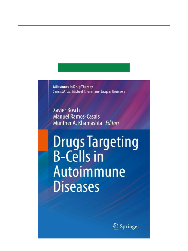 Drugs Targeting B Cells in Autoimmune Diseases Premium Download | PDF ...