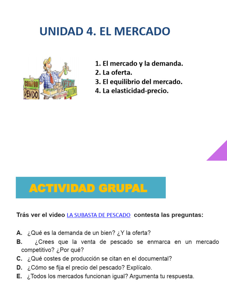 Conceptos Clave del Mercado y Demanda | PDF | Oferta y demanda | Oferta ...