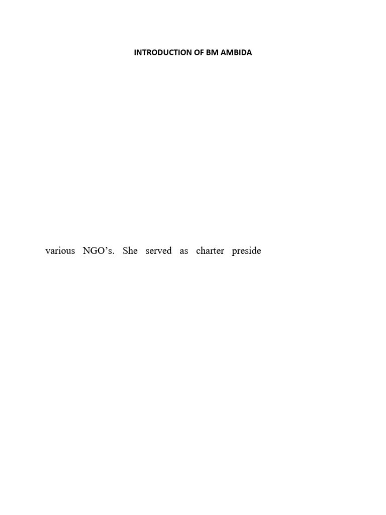 INTRODUCTION Ambida | PDF