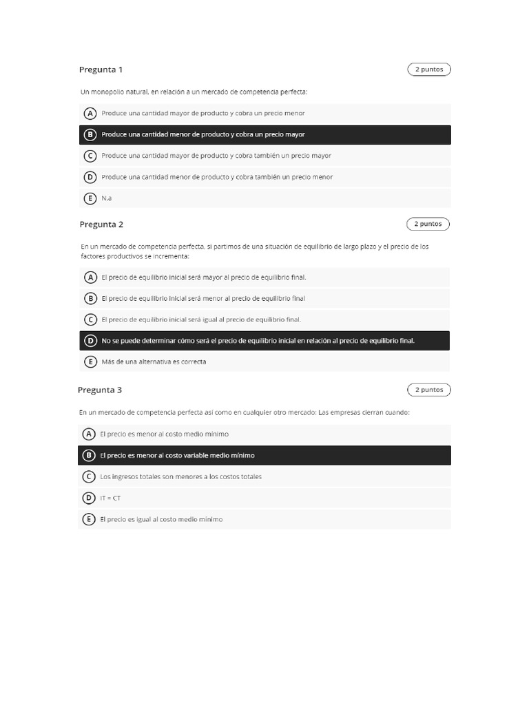 AUTOEVALUACION MICRO PC2 | PDF