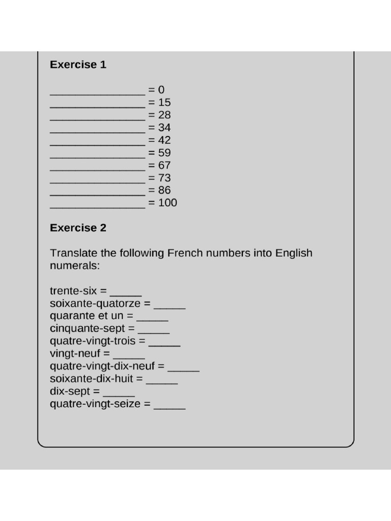 LEA NOMBRES CARDINAUX (Exercice) | PDF