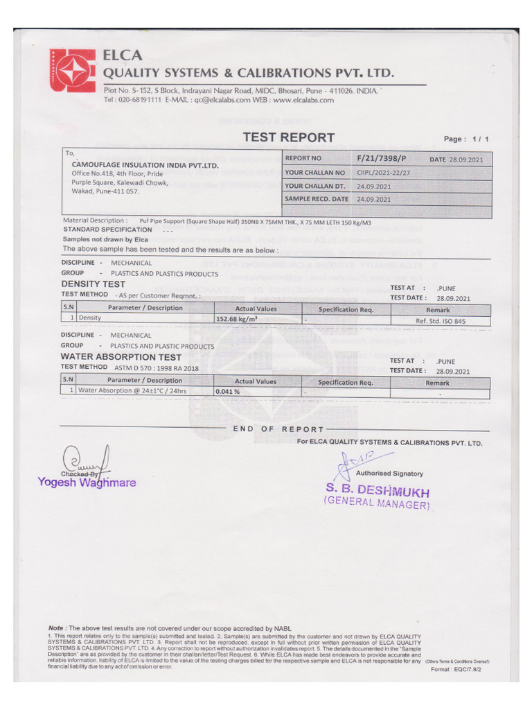 NABL Test Certificate | PDF