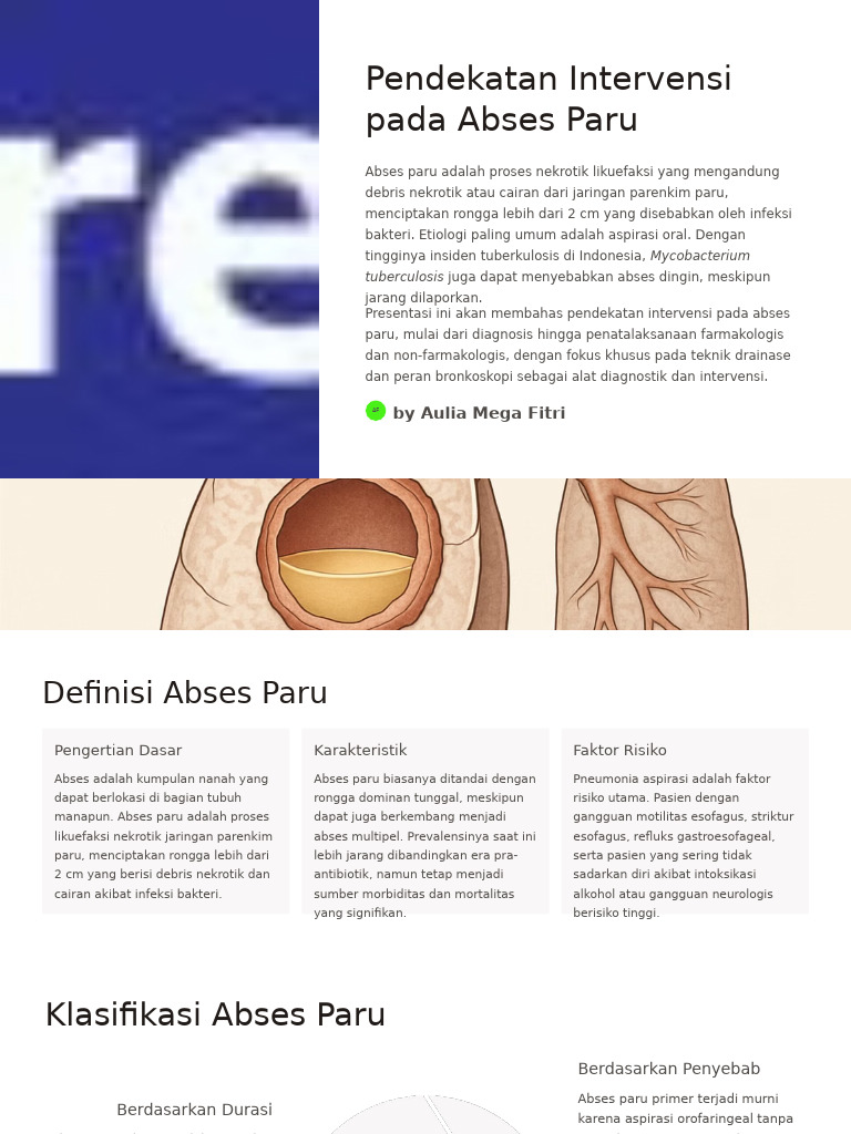 Pendekatan Intervensi Pada Abses Paru | PDF