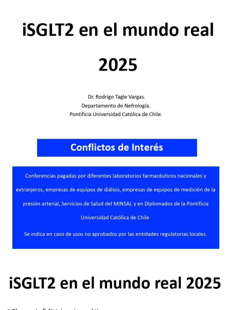 Isglt2 Dr. Tagle | PDF | Diabetes | Enfermedades y trastornos