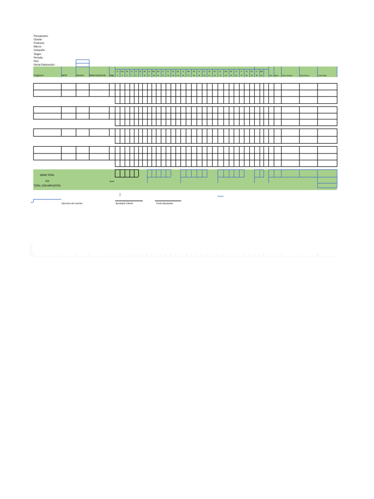 Presupuesto Publi II | PDF