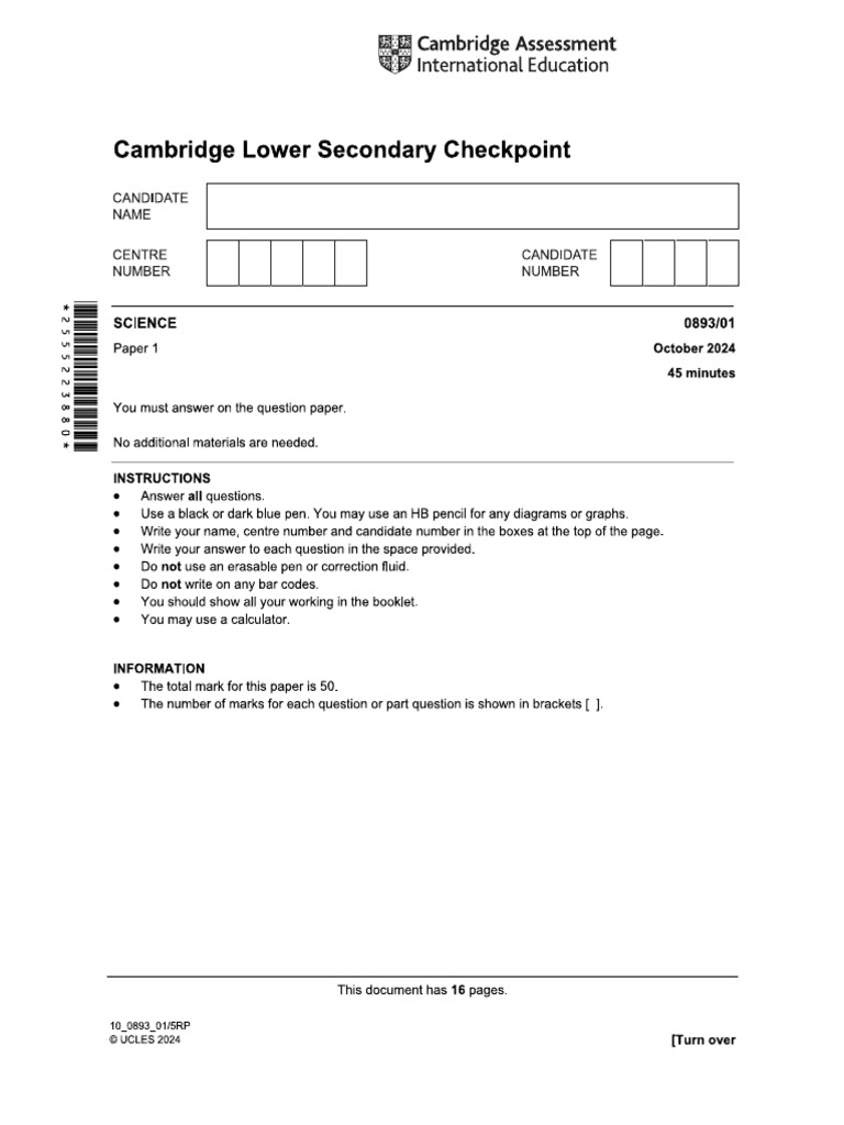 2024 Science Checkpoint Papers | PDF