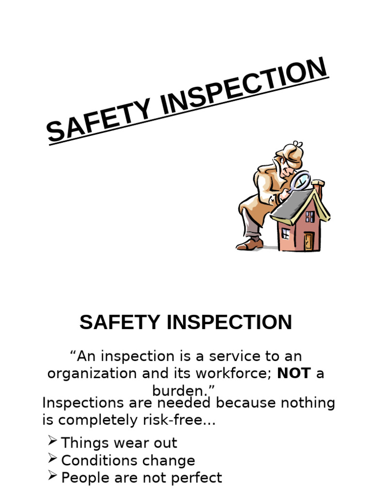 Safety Inspection | PDF | Safety | Personal Protective Equipment