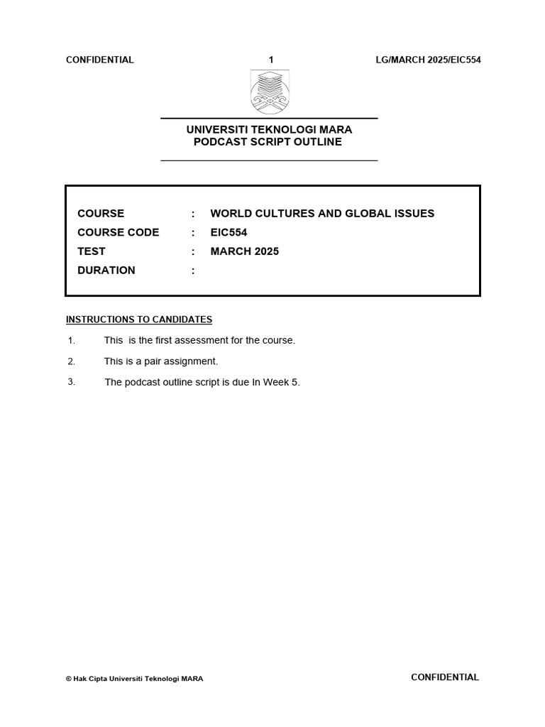 Podcast Script Outline Template | PDF | Podcast