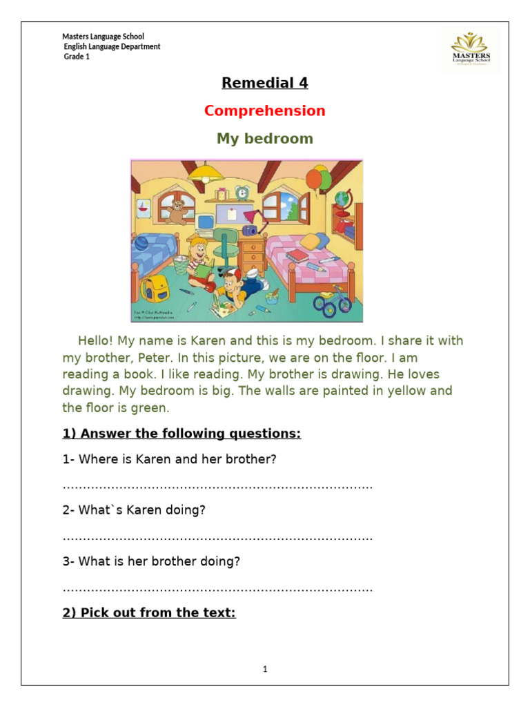 Remedial 4 Grade 1 | PDF
