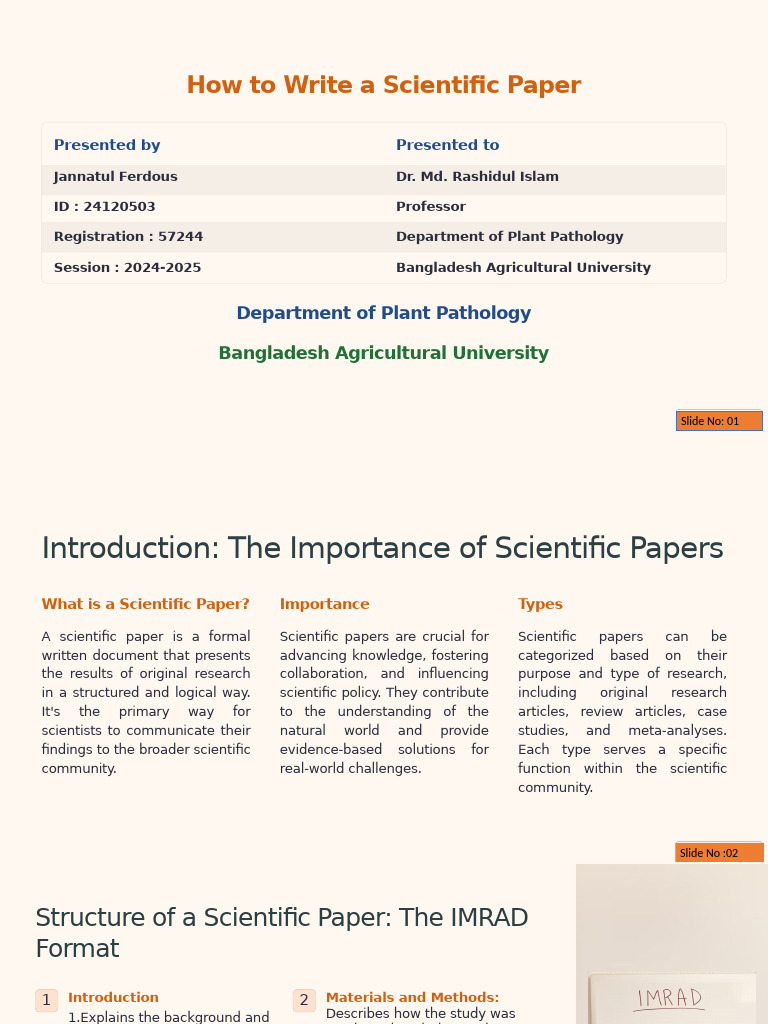 How To Write A Scientific Paper 1 | PDF | Data | Citation