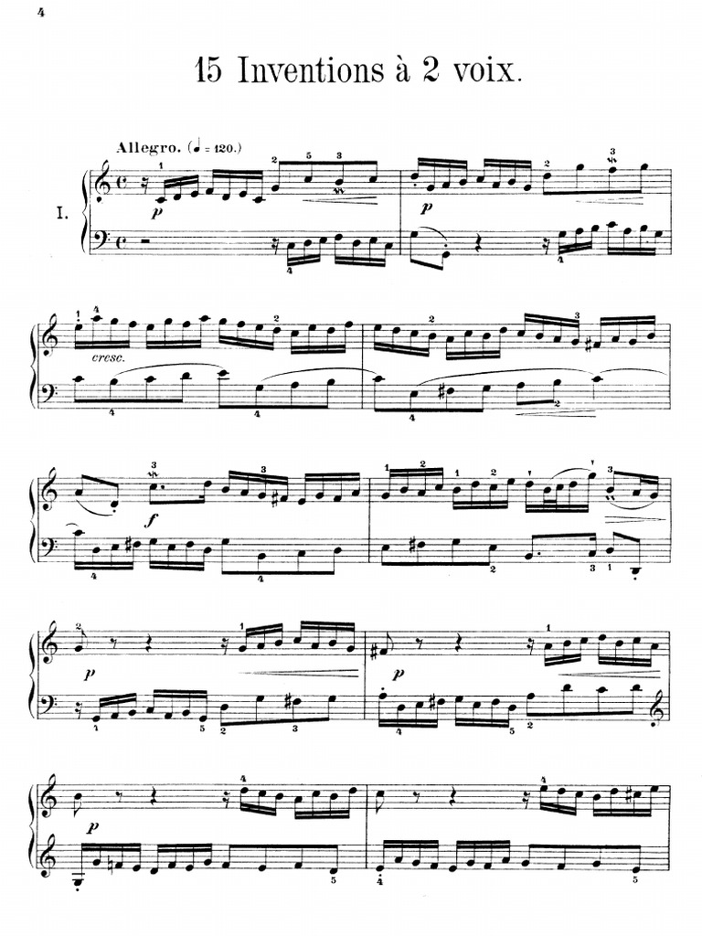 Bach Two Part Inventions | PDF