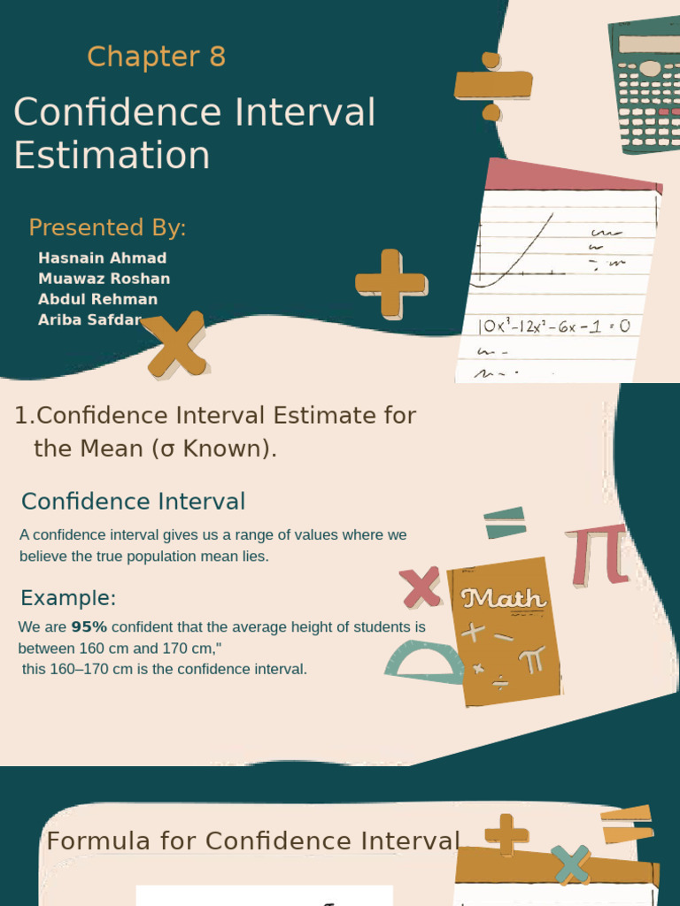 Confidence Interval Estimation Methods | PDF | Standard Deviation ...