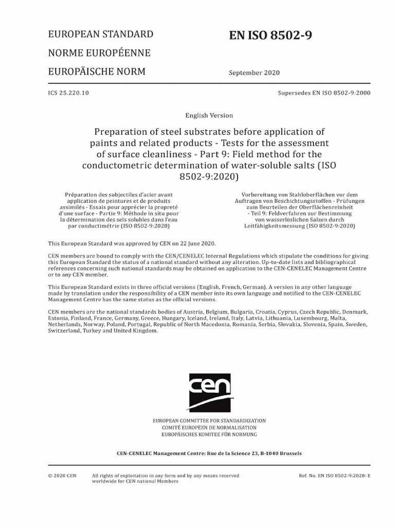 Iso 8502-9 2020 | PDF