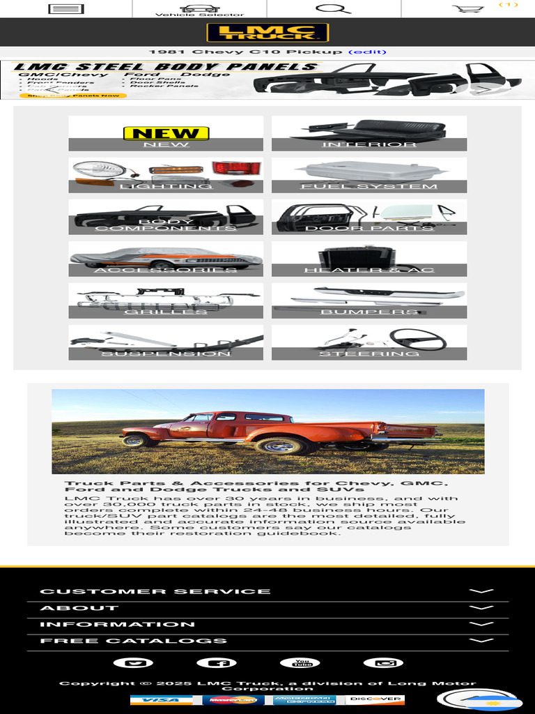 LMC Truck Parts Catalog Overview | PDF