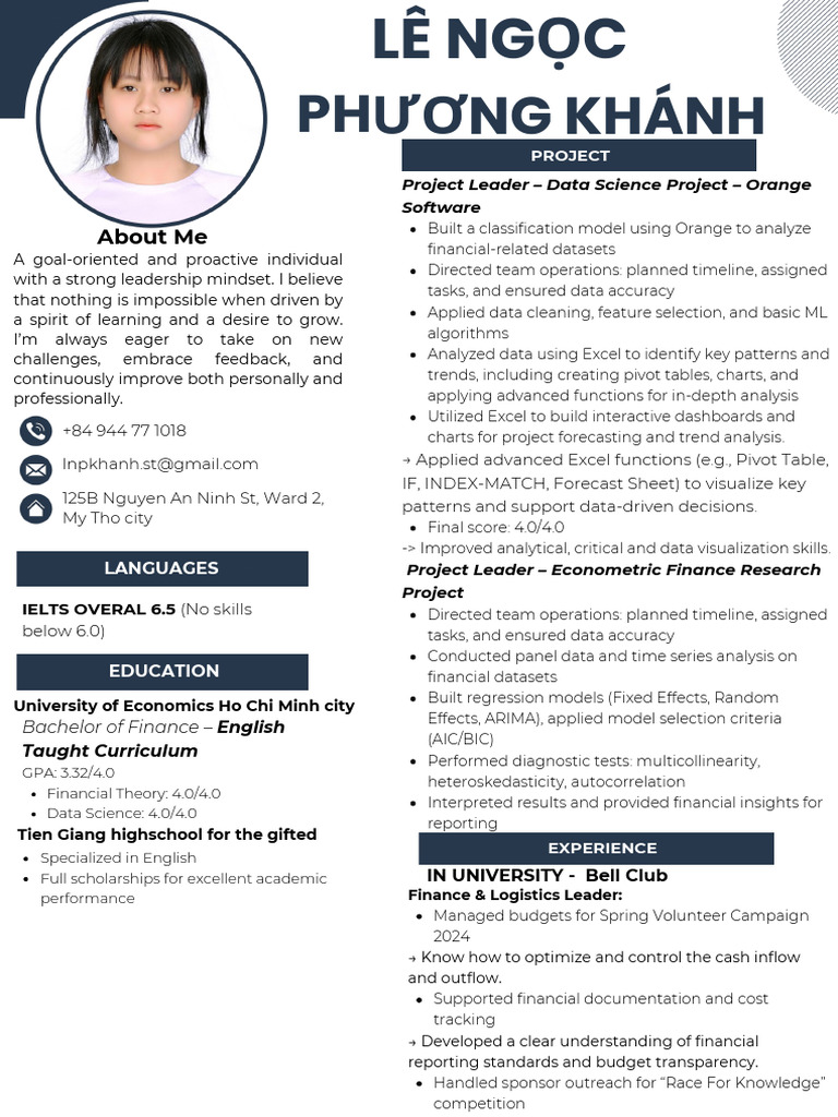 MONDELEZ - Le Ngoc Phuong Khanh 'S CV Application - 27 - 04 - 2025 | PDF | Data Science | Data