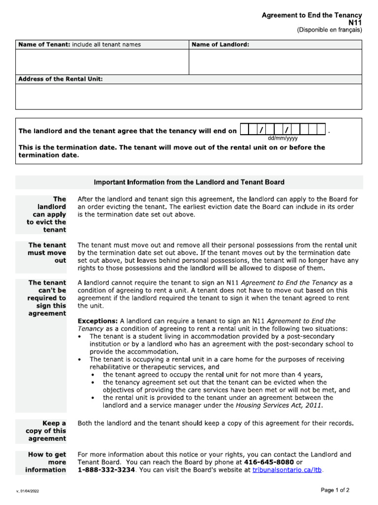 n11 Form - Blank | PDF