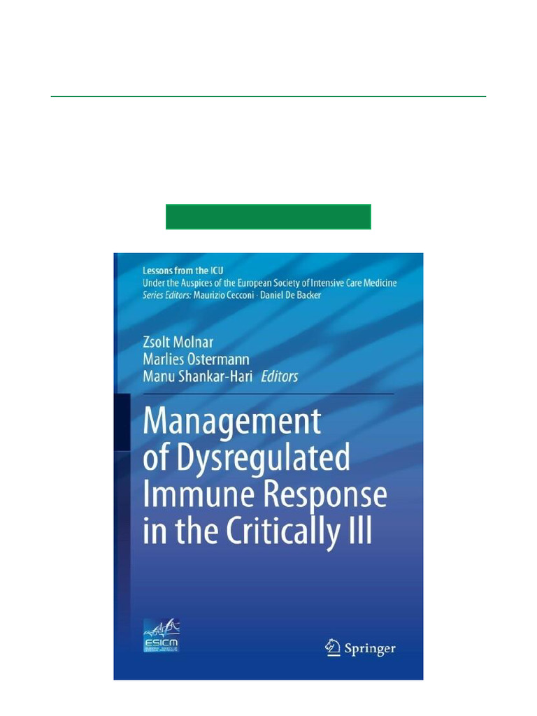 Management of Dysregulated Sepsis Response | PDF | Sepsis | Inflammation