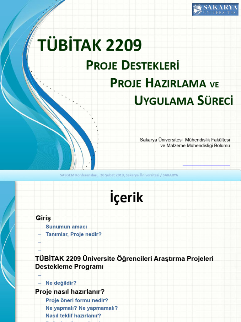 Tübitak Projeleri, 2209 | PDF