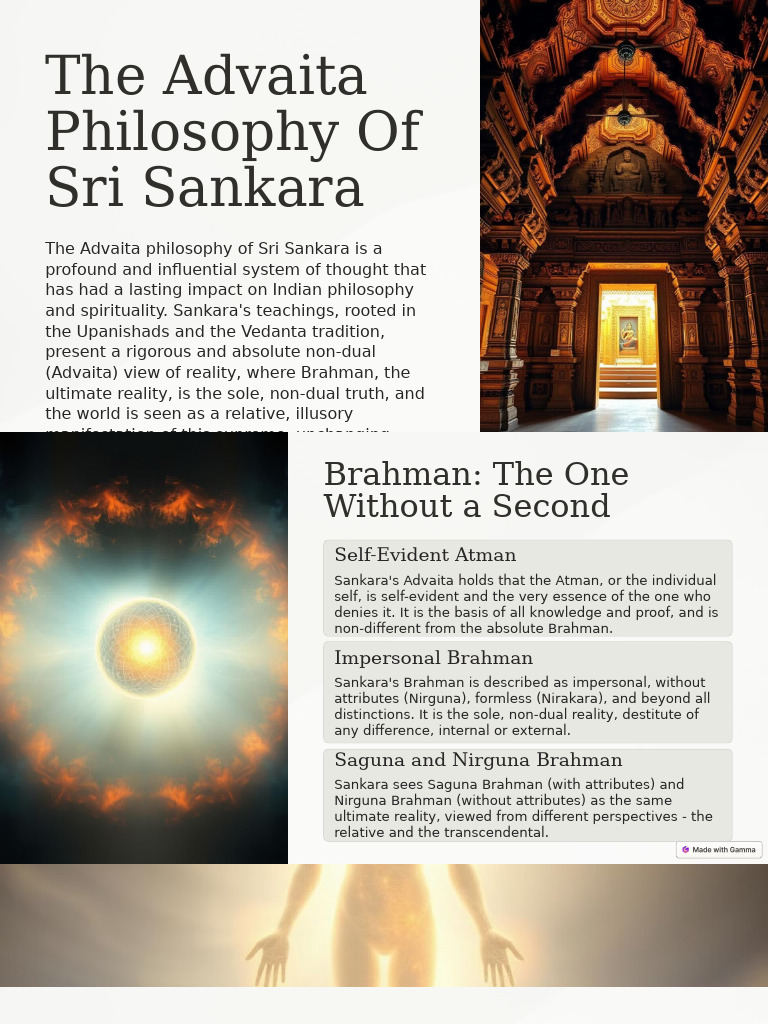 Advaita Philosophy of Sri Sankara | PDF | Brahman | Advaita Vedanta