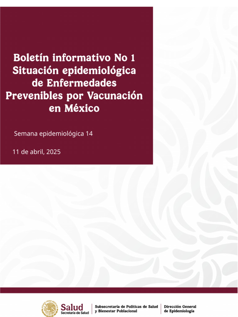 Bolet N Informativo 1 EPV SE 14 11 de Abril | PDF | Sarampión | Medicina