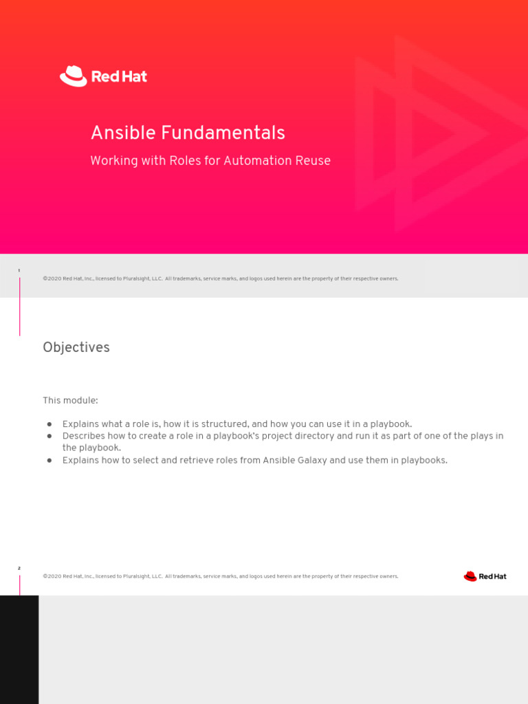 Working With Roles For Automation Reuse Slides | PDF | Directory (Computing) | Command Line ...