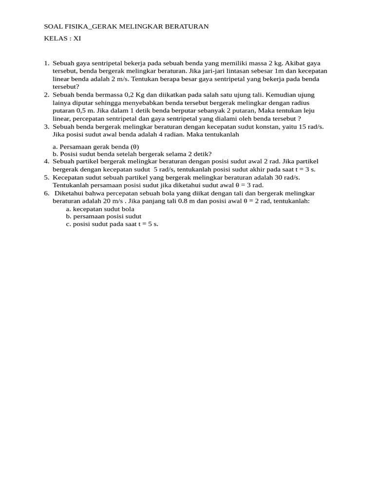 Soal Fisika GMB | PDF