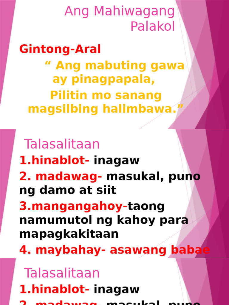 Ang Mahiwagang Palakol-Pang-Uri | PDF