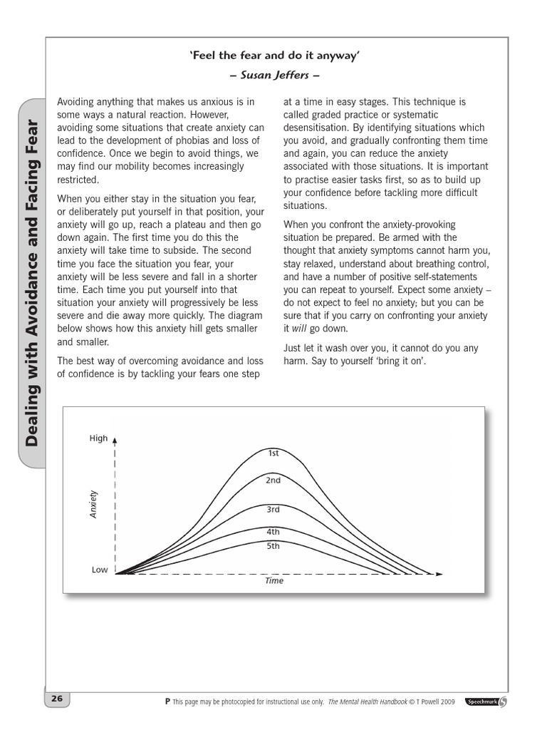 Avoidance and Facing Fear | PDF | Anxiety | Behavioural Sciences